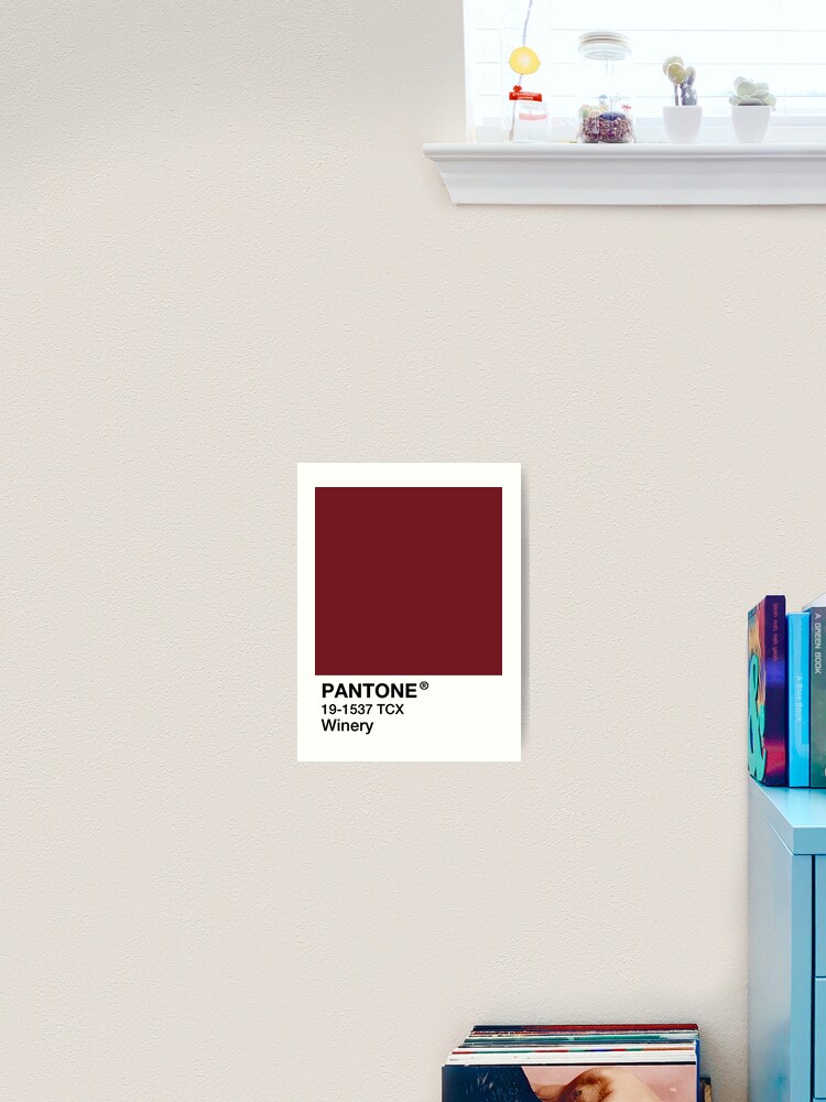 "Pantone Winery, Red / Maroon" Art Print for Sale by Mushroom-Gorge ...