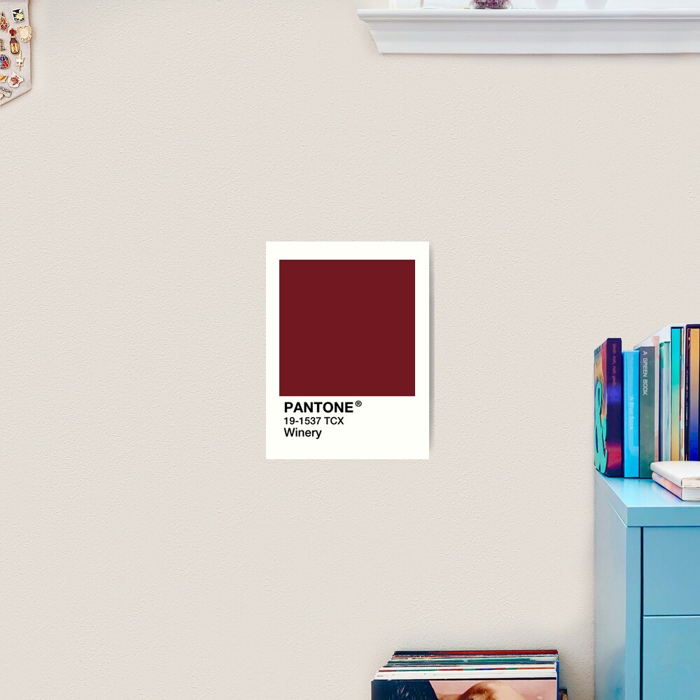 "Pantone Winery, Red / Maroon" Poster for Sale by Mushroom-Gorge ...