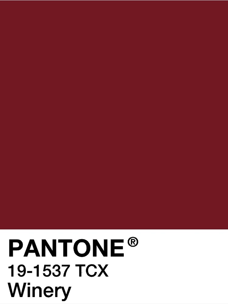 "Pantone Winery, Red / Maroon" Poster for Sale by Mushroom-Gorge ...