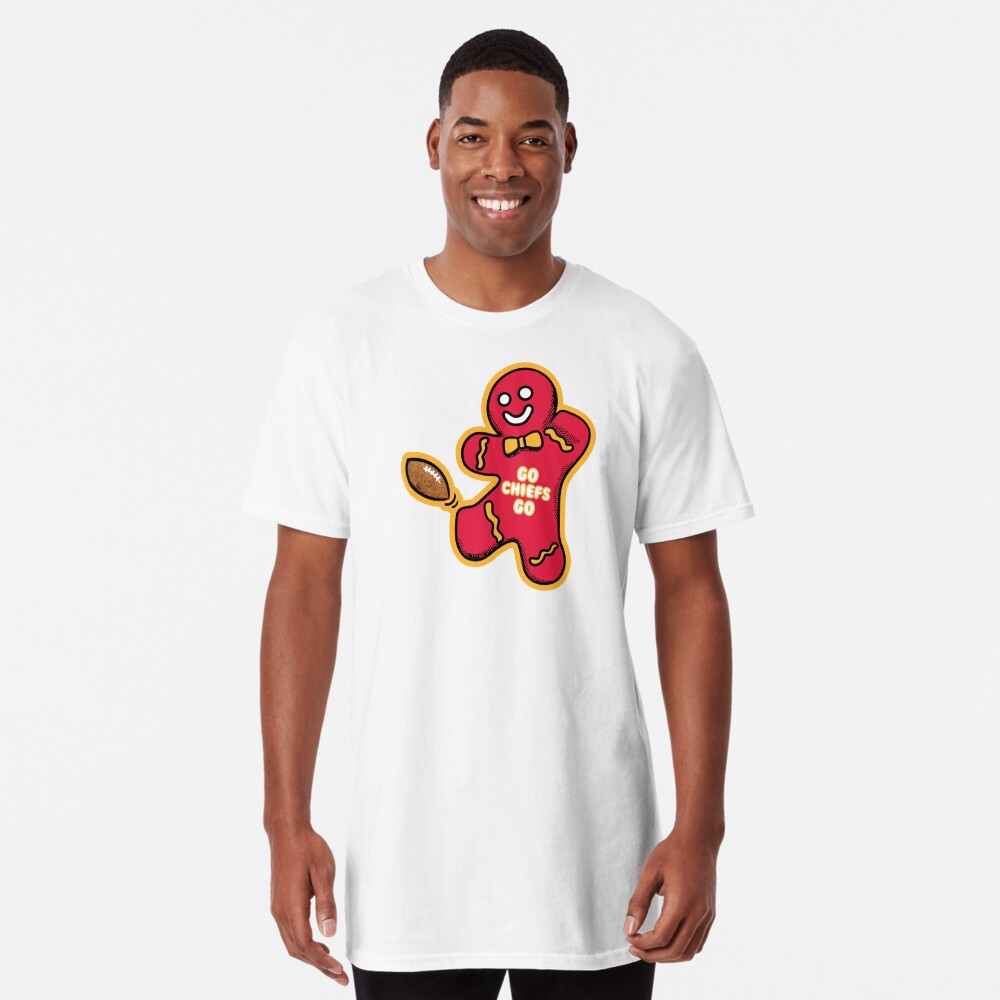 "Kansas City Chiefs Gingerbread Man" Sticker for Sale by John Abernathy ...