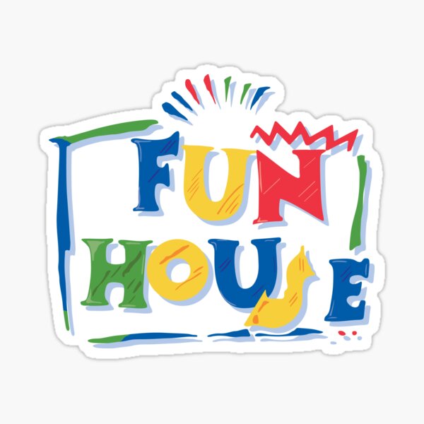 "Fun House" Sticker by ChrisOrton | Redbubble