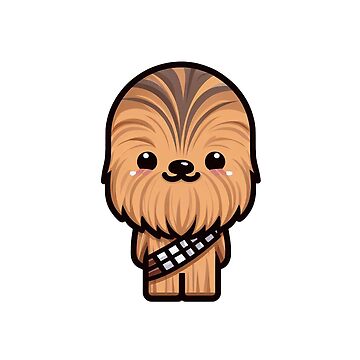"Chewie" Sticker for Sale by Michael Brown | Redbubble