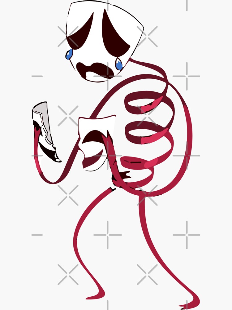 "The Many Faces of Gangle! [ The Amazing Digital Circus ]" Sticker for ...