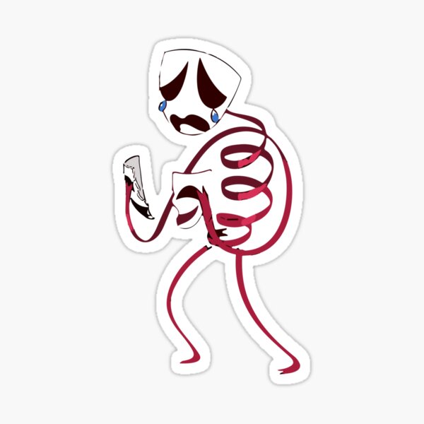 "The Many Faces of Gangle! [ The Amazing Digital Circus ]" Sticker for ...