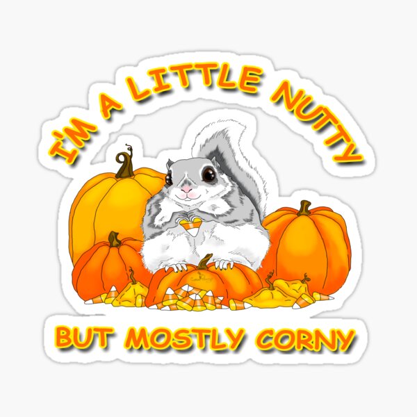 "Nutty and Corny " Sticker for Sale by cameoivory | Redbubble