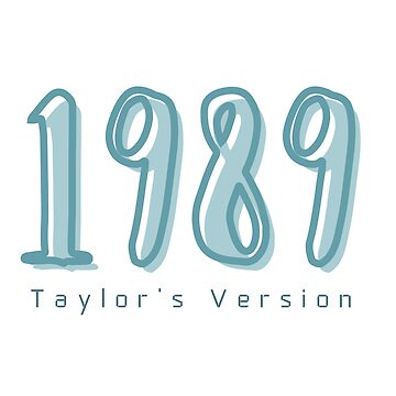 "1989 (Taylor's Version)" Sticker for Sale by KAVIYY | Redbubble