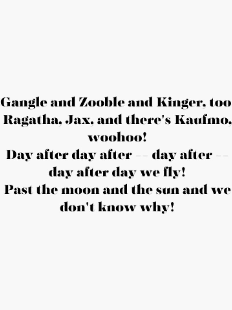 "TADC: Theme song" Sticker for Sale by EmberlyDawn | Redbubble