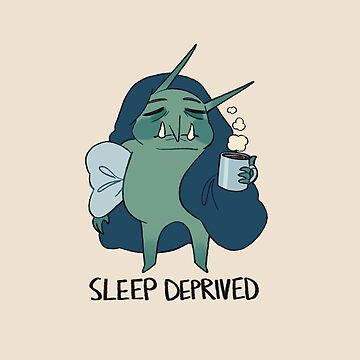 "Sleep Deprived Goblin " Sticker for Sale by Lilaeleaf | Redbubble