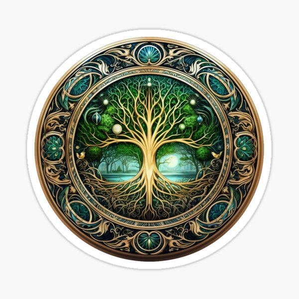 "Tree of Life" Sticker for Sale by Sacred-Circle | Redbubble