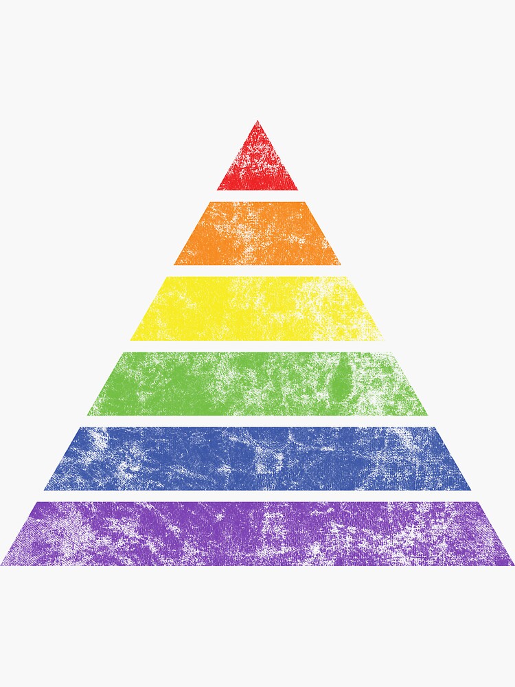 "LGBTQ TRIANGLE Upside Down Triangle Rainbow Pride Triagle Design Gay ...