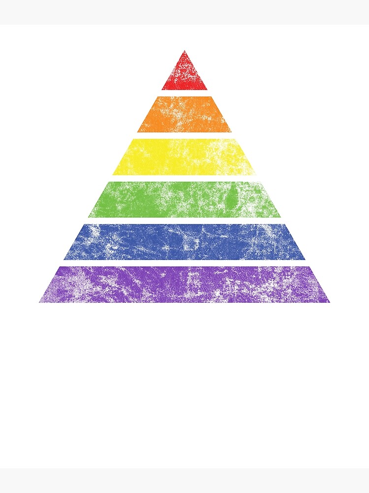 "LGBTQ TRIANGLE Upside Down Triangle Rainbow Pride Triagle Design Gay ...