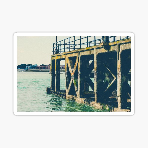 "Concrete Pier" Sticker for Sale by mpcphotog | Redbubble