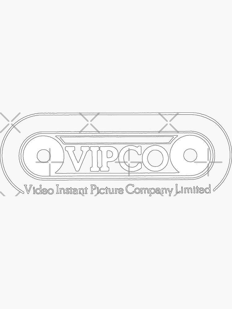 "VIPCO Video VHS logo" Sticker for Sale by LaTerruer | Redbubble