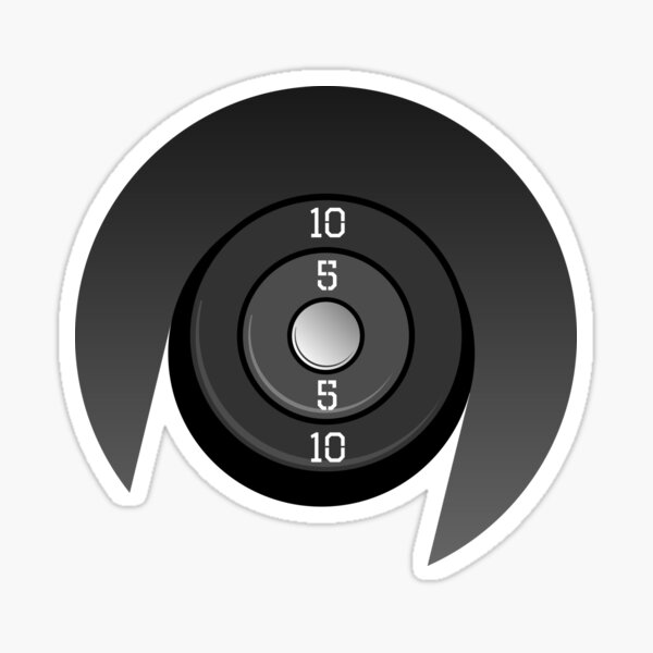 "Weights dumbbells fitness natural healthy dumbbell gym" Sticker by ...