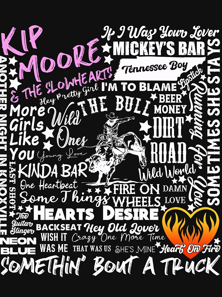 "Kip Moore, Song Title, Word Art Collage" Essential T-Shirt for Sale by ...