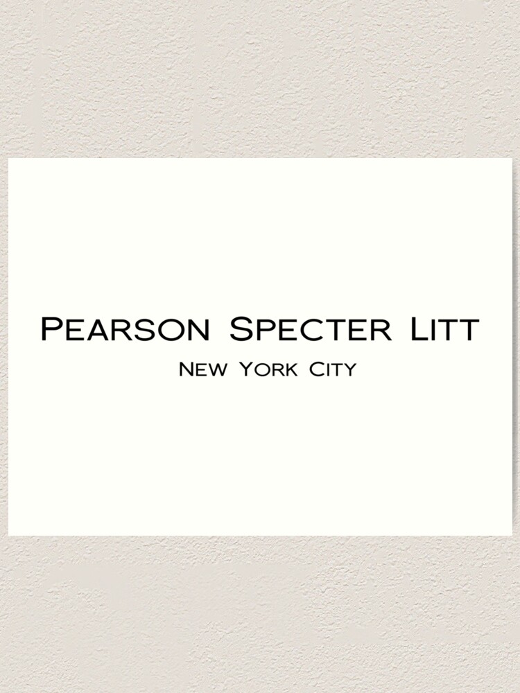 "PEARSON SPECTER LITT - SUITS - HARVEY SPECTER " Art Print for Sale by ...