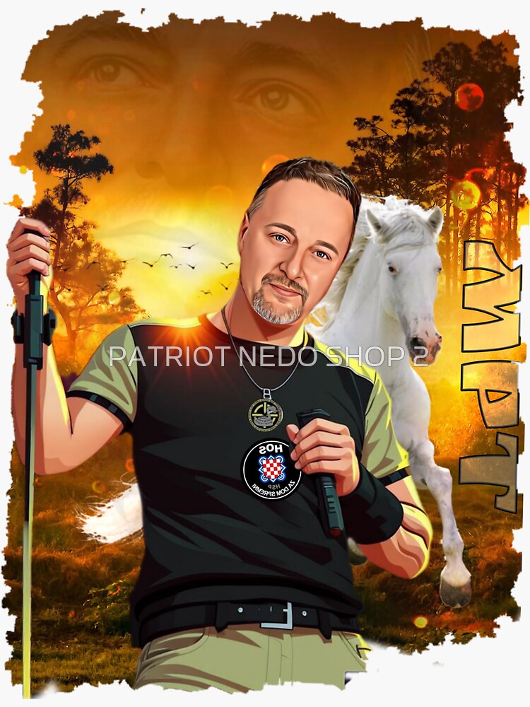 "Marko Perkovic Thompson Croatia Rock Kolekcija" Sticker for Sale by ...