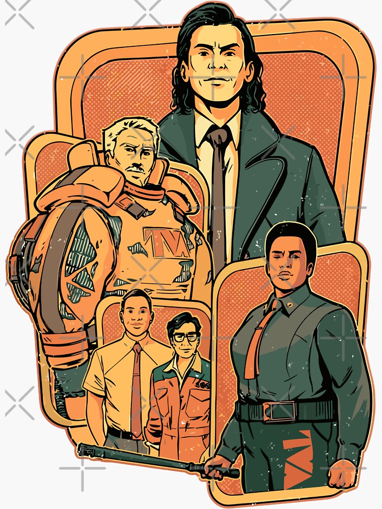 "Lokius (Loki & Mobius)" Sticker for Sale by Axto7 | Redbubble