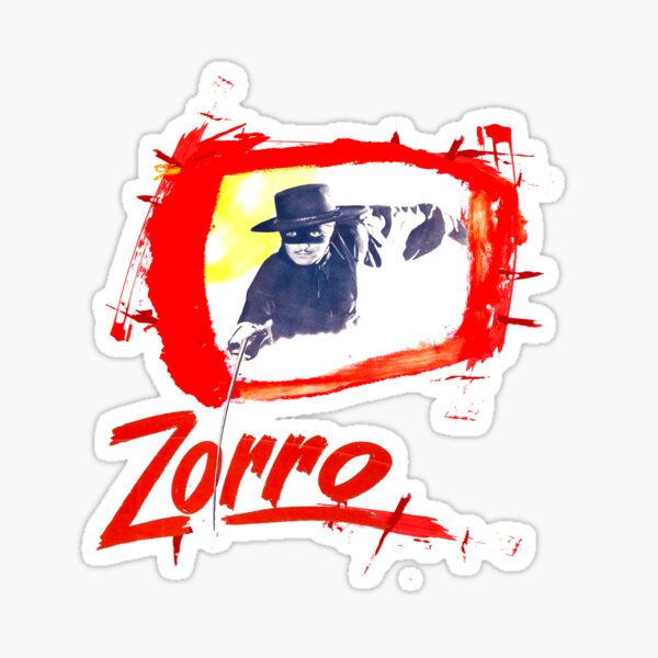 "Zorro Zorro "Mystique of the Masked Zorro"" Sticker for Sale by ...