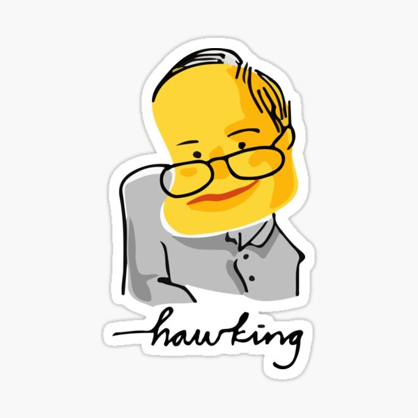 "Stephen Hawking" Sticker for Sale by kazadsaid | Redbubble