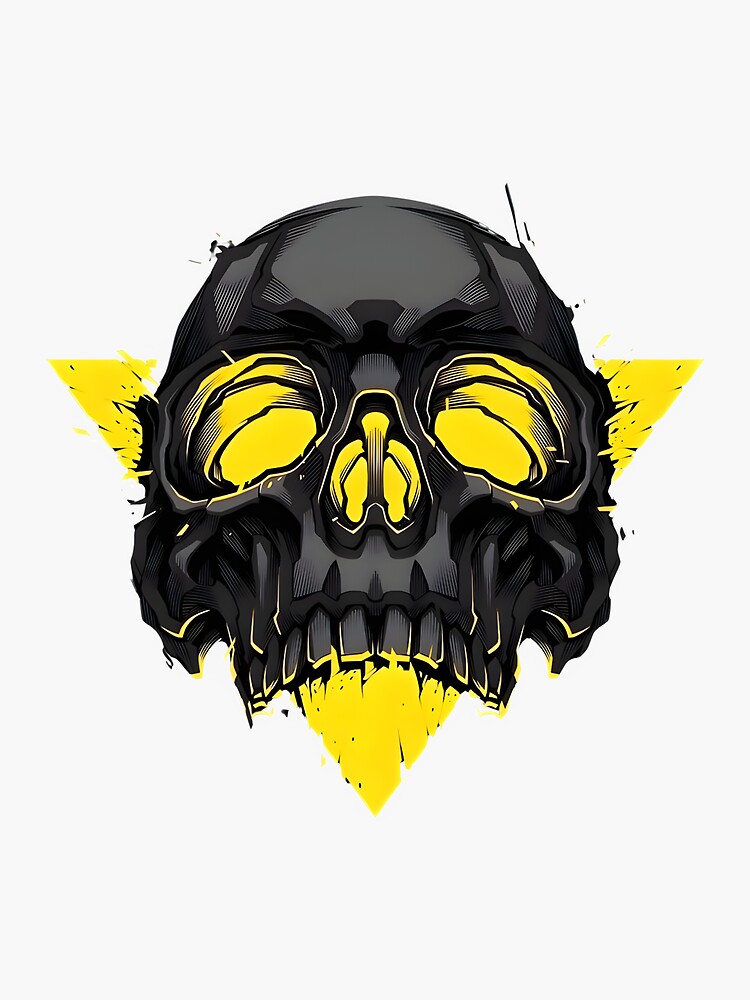 "Skull" Sticker for Sale by MoonRag | Redbubble