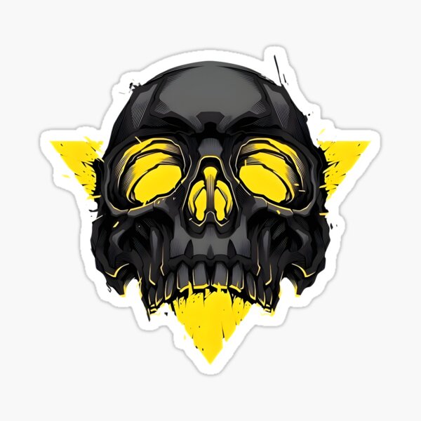 "Skull" Sticker for Sale by MoonRag | Redbubble