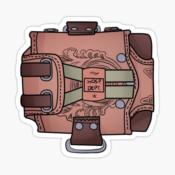 "Huffs Kit Medkit Sticker" Sticker for Sale by TessyDevil | Redbubble