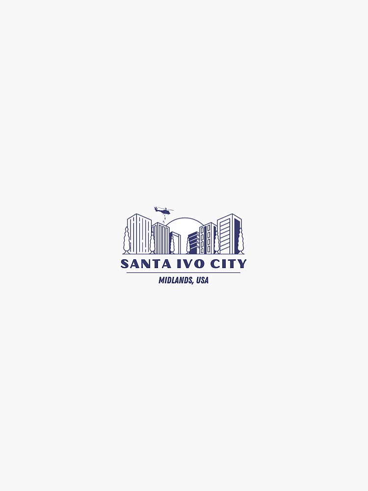 "Mock Trial Santa Ivo City Helicopter Logo" Sticker for Sale by ...