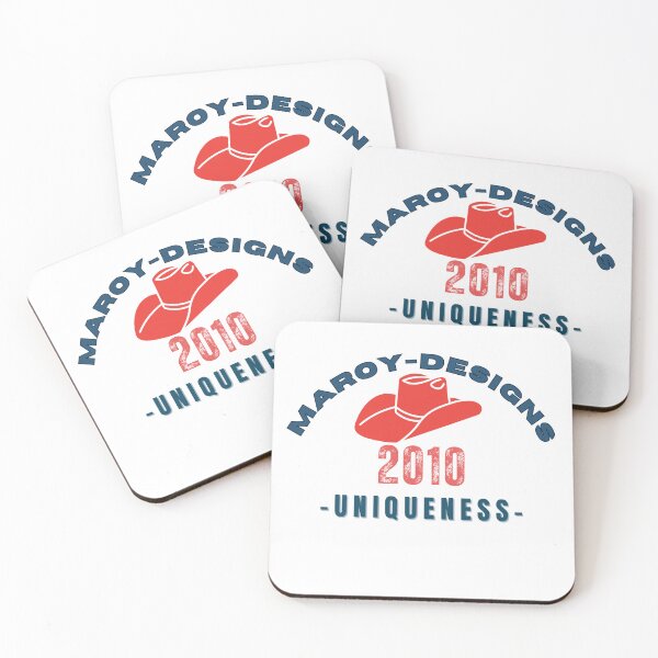 "A red hat of 2010." Coasters (Set of 4) for Sale by MAROY-DESIGNS ...
