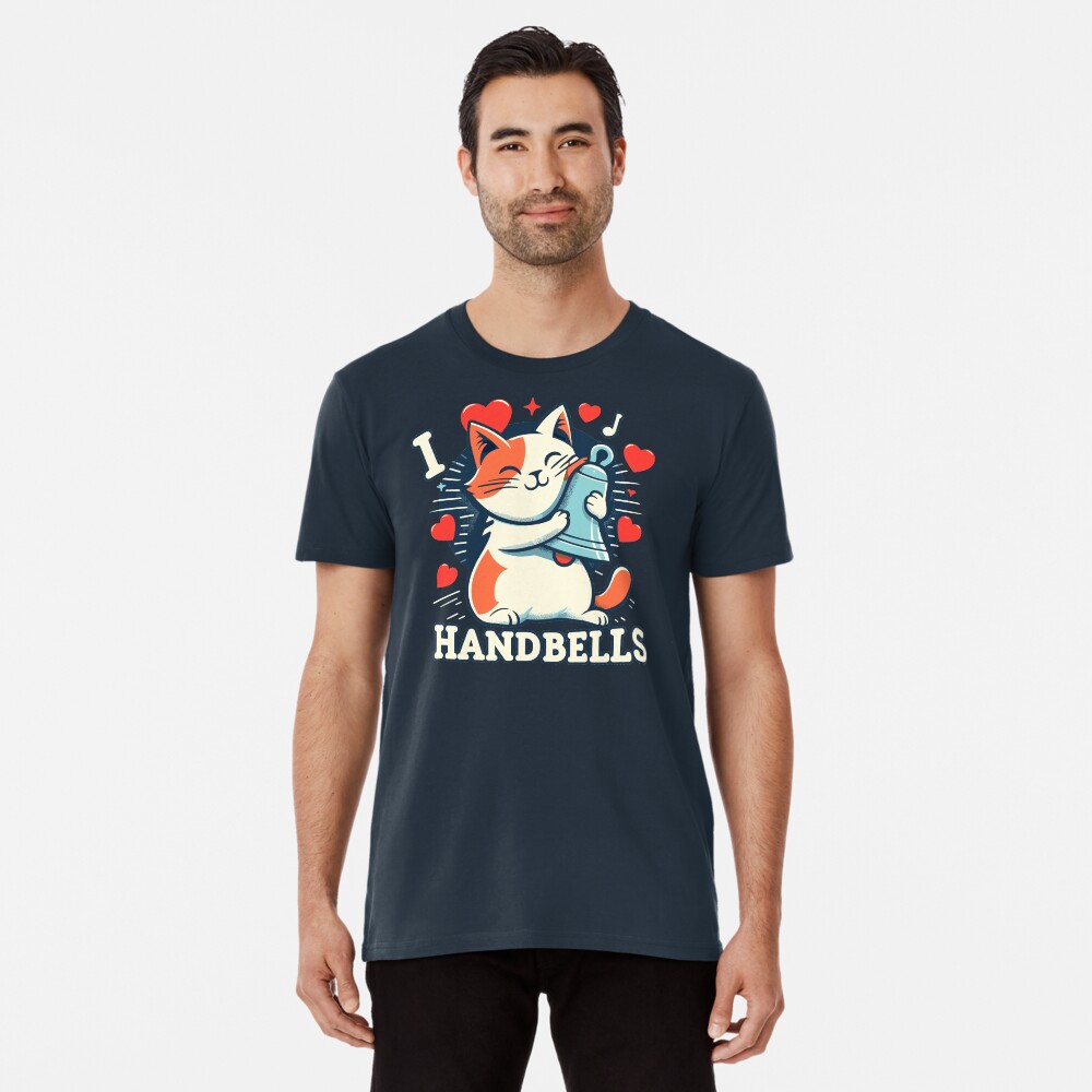 "I Heart Handbells Cat" Sticker for Sale by SubtleSplit | Redbubble