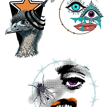 "ghetto punked stickers" Sticker for Sale by rainOnFoot | Redbubble