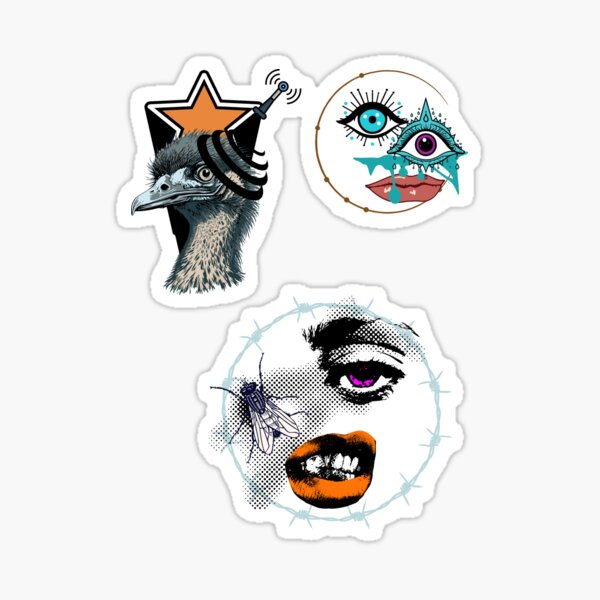 "ghetto punked stickers" Sticker for Sale by rainOnFoot | Redbubble