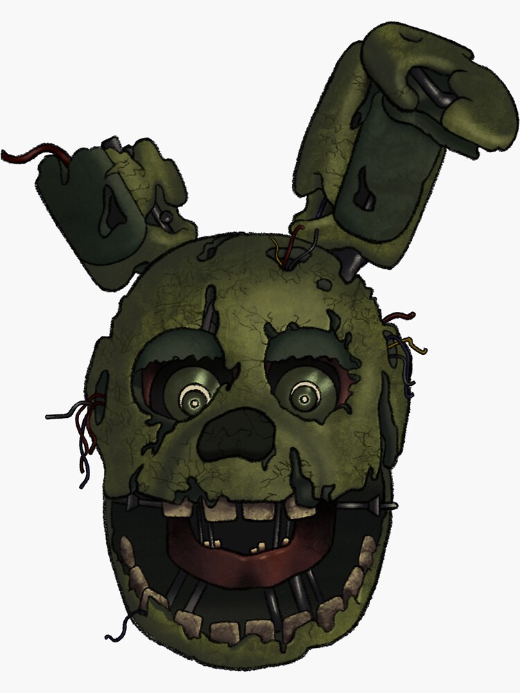 "Five Nights at Freddy's Springtrap" Sticker for Sale by Crows-Oddities ...