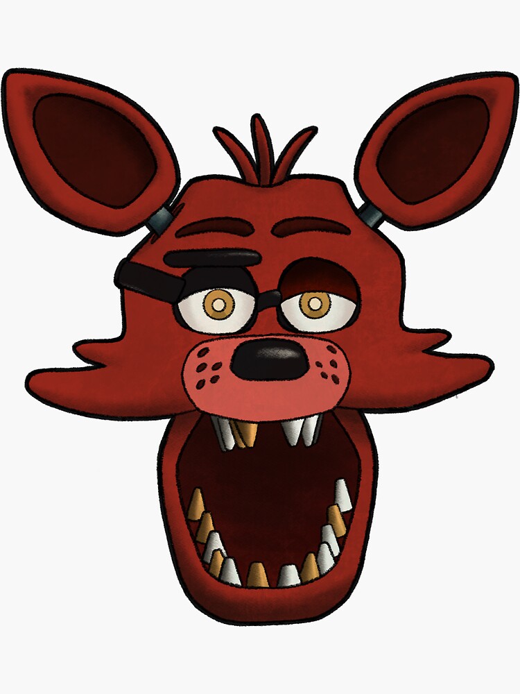 "Foxy" Sticker for Sale by Crows-Oddities | Redbubble