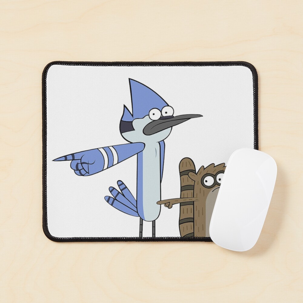 "Mordecai and Rigby Pointing" Sticker for Sale by killzak | Redbubble