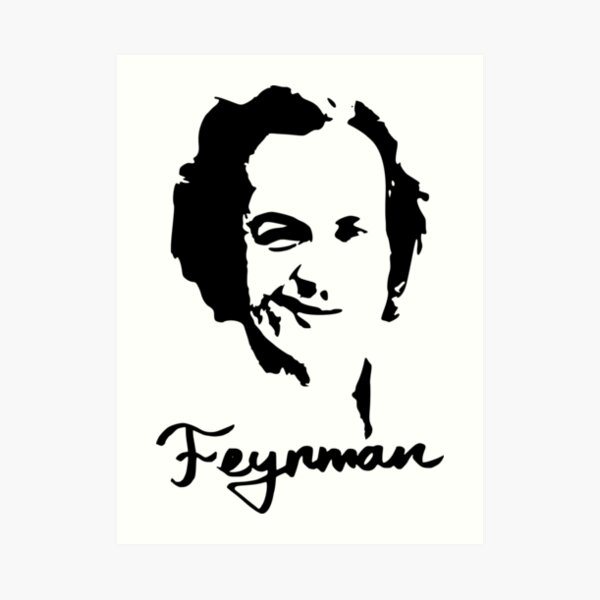 "Richard Feynman" Art Print for Sale by nerdkunst | Redbubble
