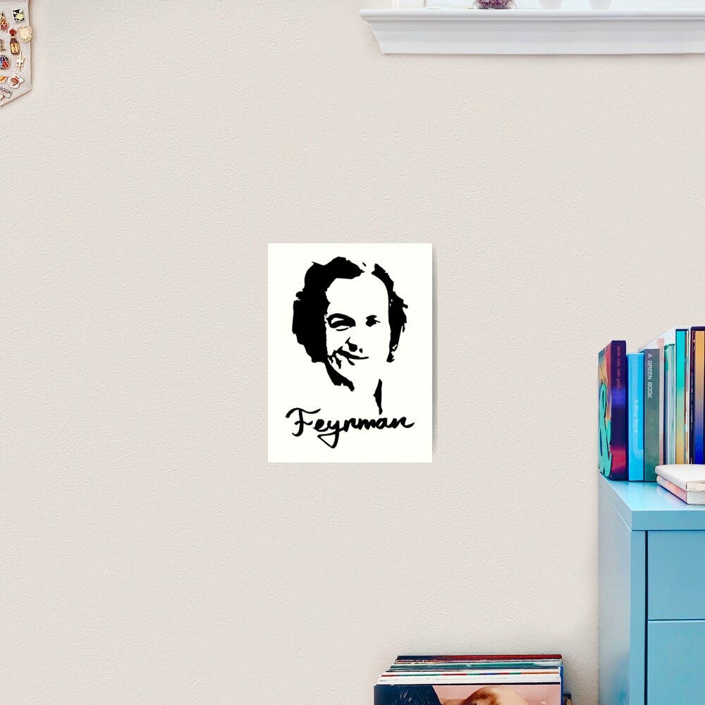 "Richard Feynman" Art Print by nerdkunst | Redbubble