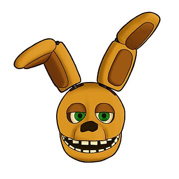 "Golden Bonnie aka Springbonnie" Sticker for Sale by Crows-Oddities ...