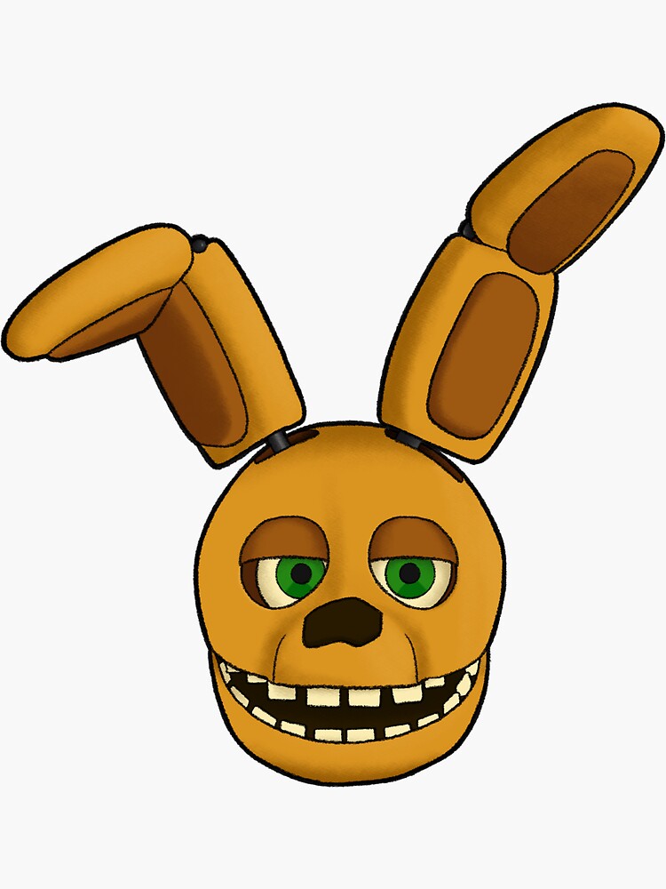 "Golden Bonnie aka Springbonnie" Sticker for Sale by Crows-Oddities ...