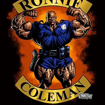 "Ronnie Coleman Police Officer" Sticker for Sale by VinnyartStore ...