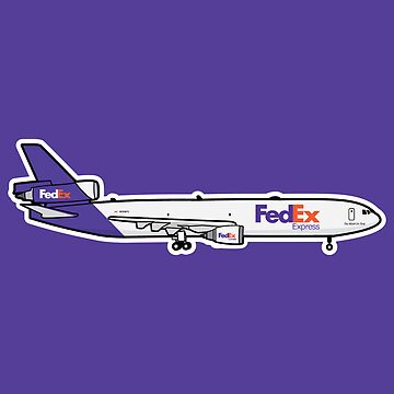 "Fedex DC-10 Cargo Plane" Sticker for Sale by PilotDecals | Redbubble