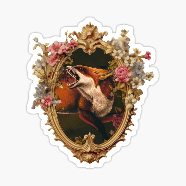 "Fox Frames" Sticker for Sale by maggie-byrd | Redbubble