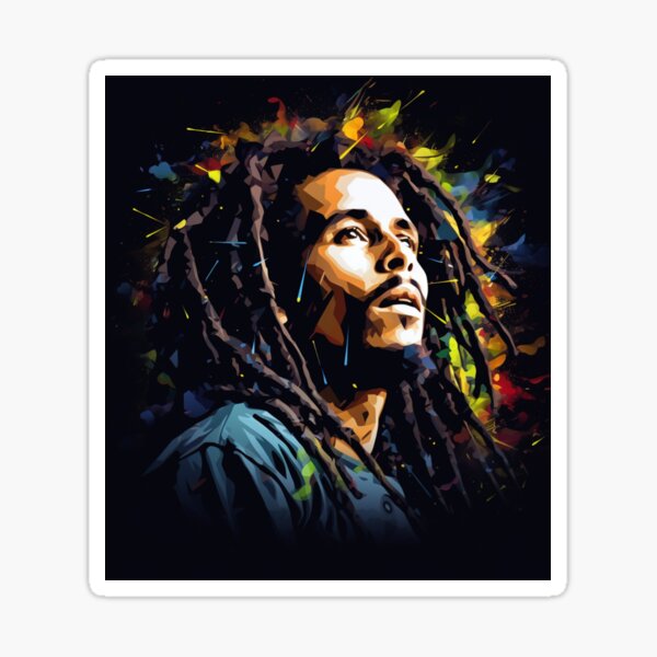 "Bob Marley" Sticker for Sale by RDAInspired | Redbubble