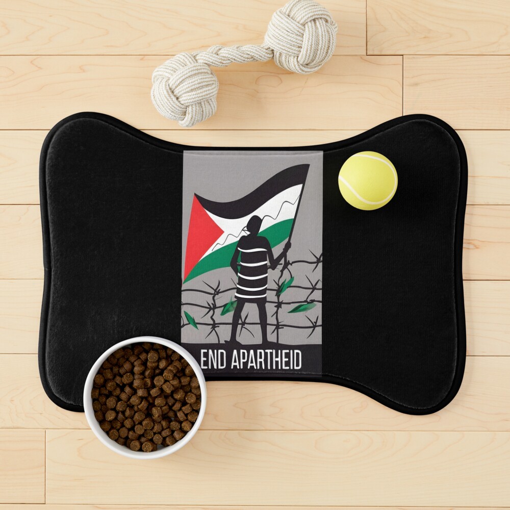 "End Apartheid - Palestine Flag - Barbed Wire Fence - Apartheid Wall ...