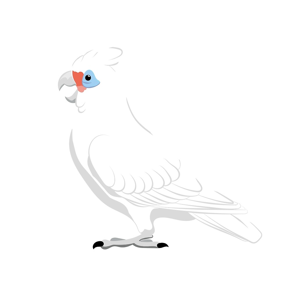"Little corella cockatoo" by ZolinStudio | Redbubble