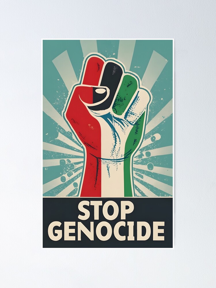 "Stop Genocide in Gaza" Poster for Sale by Activism Avenue | Redbubble