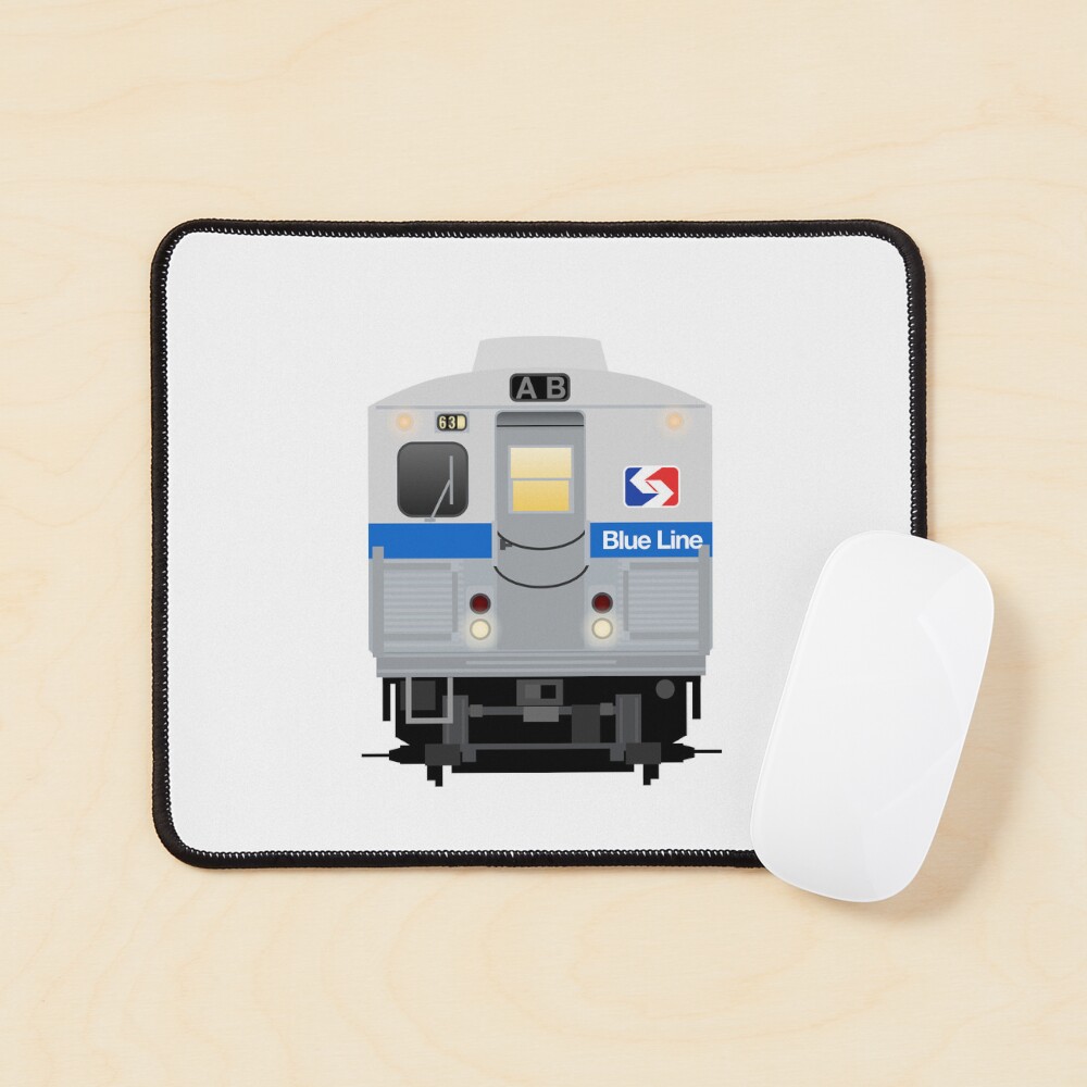 "SEPTA Market Frankford Line Budd M3 Train (Blue stripe)" Sticker for ...