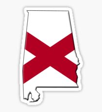 Alabama State Outline Stickers | Redbubble