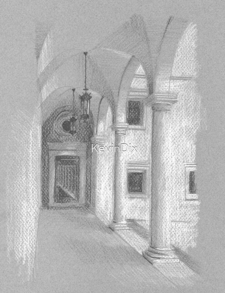 "Boston Public Library Color Pencil Drawing" by KevinDix | Redbubble