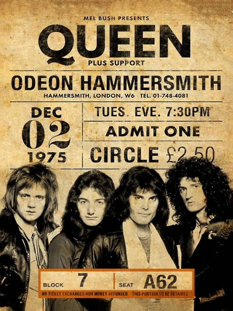 "'Queen Vintage Ganbatte'" Poster for Sale by jimayo67 | Redbubble